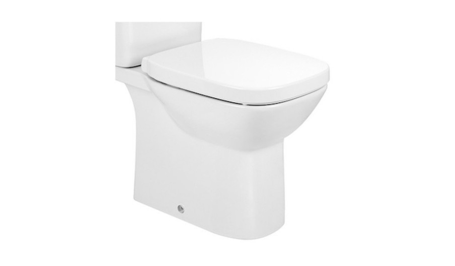 Тоалетна чиния Debba Square Rimless бяло ROCA | hikovi.bg