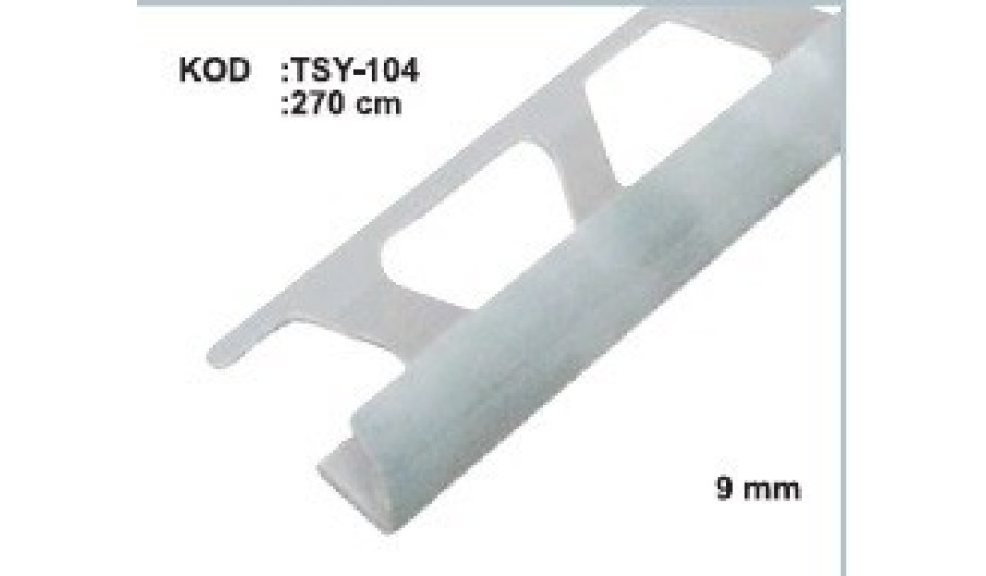 Лайсна PVC Светло Сиво външен ъгъл 9мм. | hikovi.bg