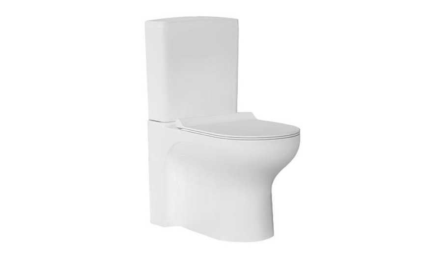 Тоалетна чиния за моноблок Venus Rimless бяла | hikovi.bg